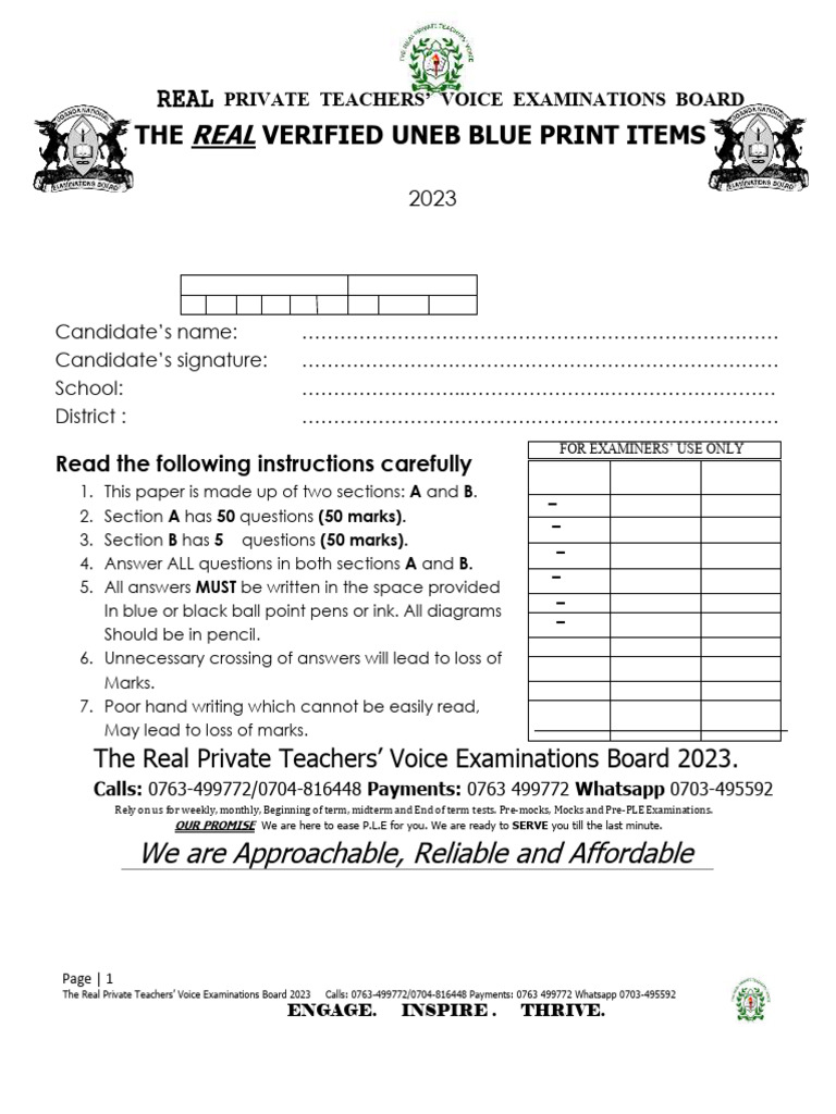 ENG REAL PLE - 6- 2023 (1) | PDF | English Language