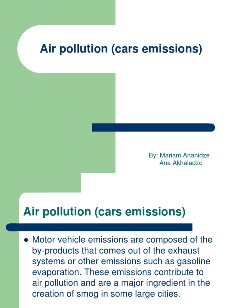 Air Pollution (Cars Emissions) (1) | Exhaust Gas | N Ox
