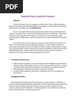 Sensate Focus Complete PDF | PDF | Self-Improvement | Lifestyle