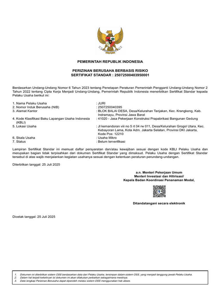 Contoh Oss Usah | PDF