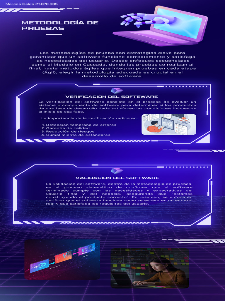 Infografía Metodología de Pruebas | PDF | Software | Calidad (comercial)