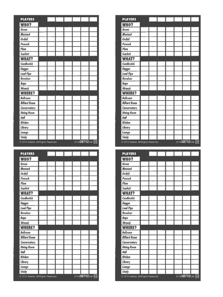 Clue Game | PDF