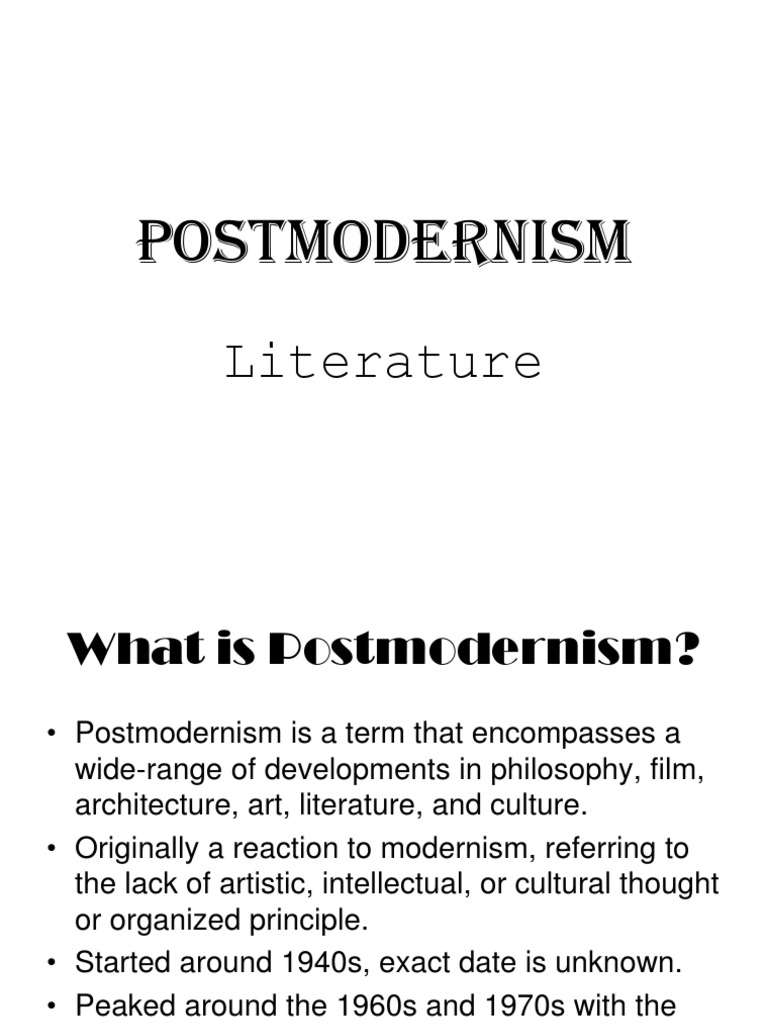 Postmodernism | PDF | Social Science