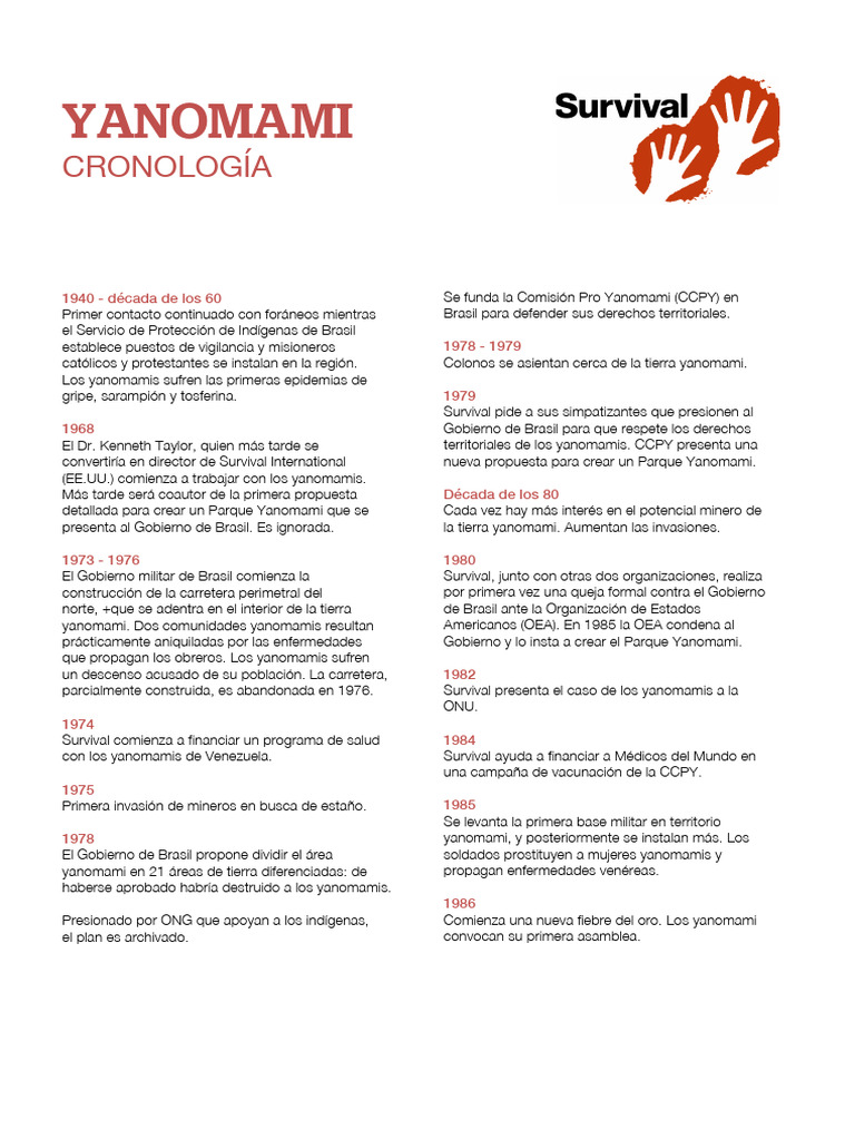 Cronologia Pueblo Yanomami Abril 2019 | PDF