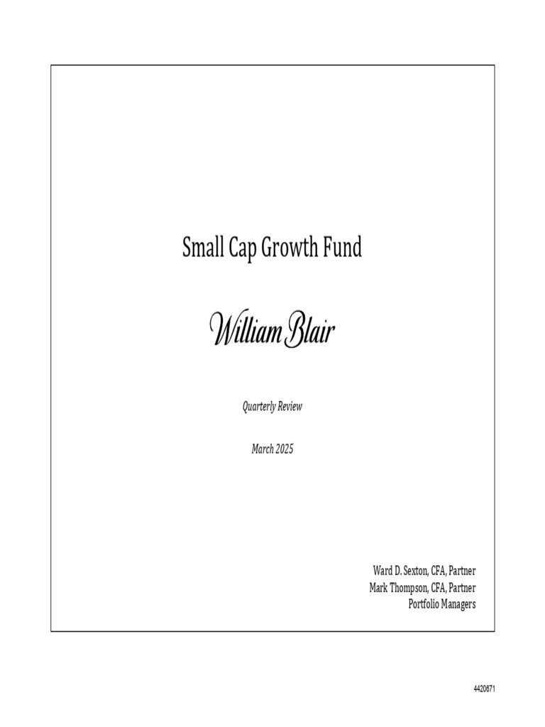 William Blair Small-Cap-Growth | PDF | Investing | Beta (Finance)