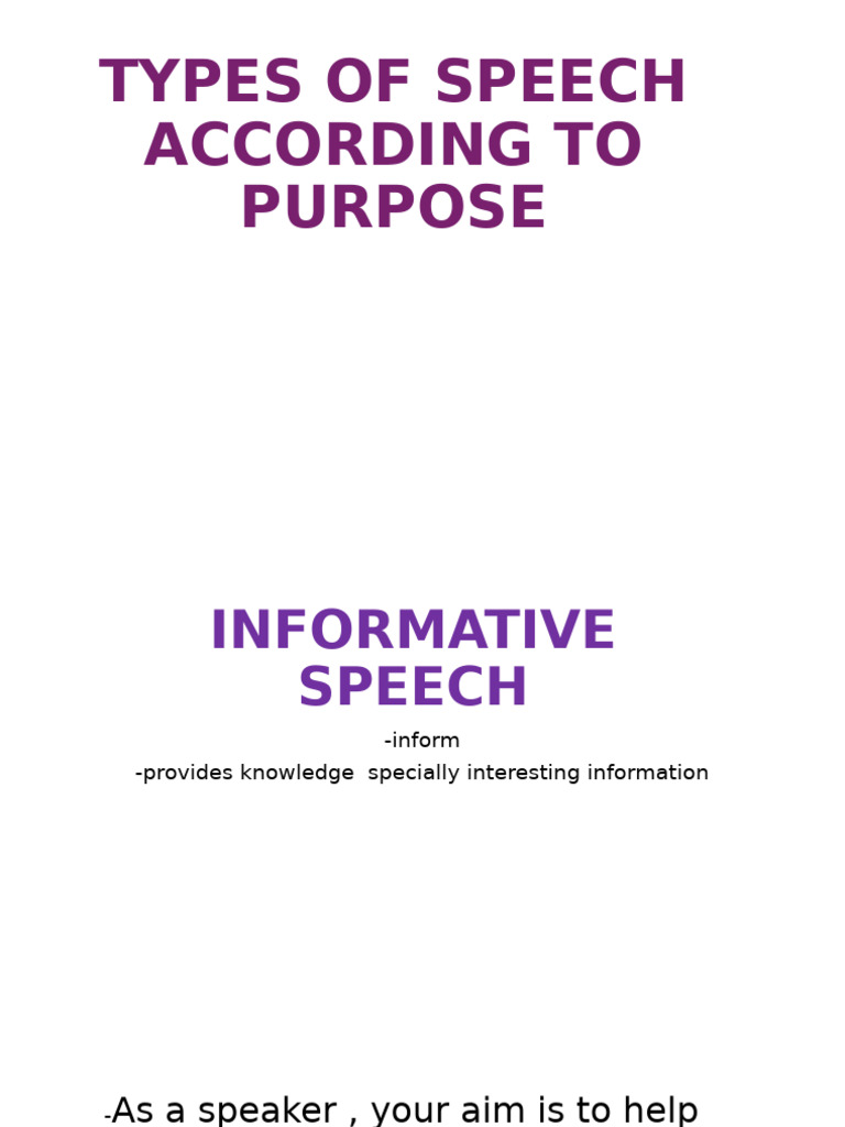 Types of English Speech Explained | PDF | Rhetoric | Liberal Arts Education