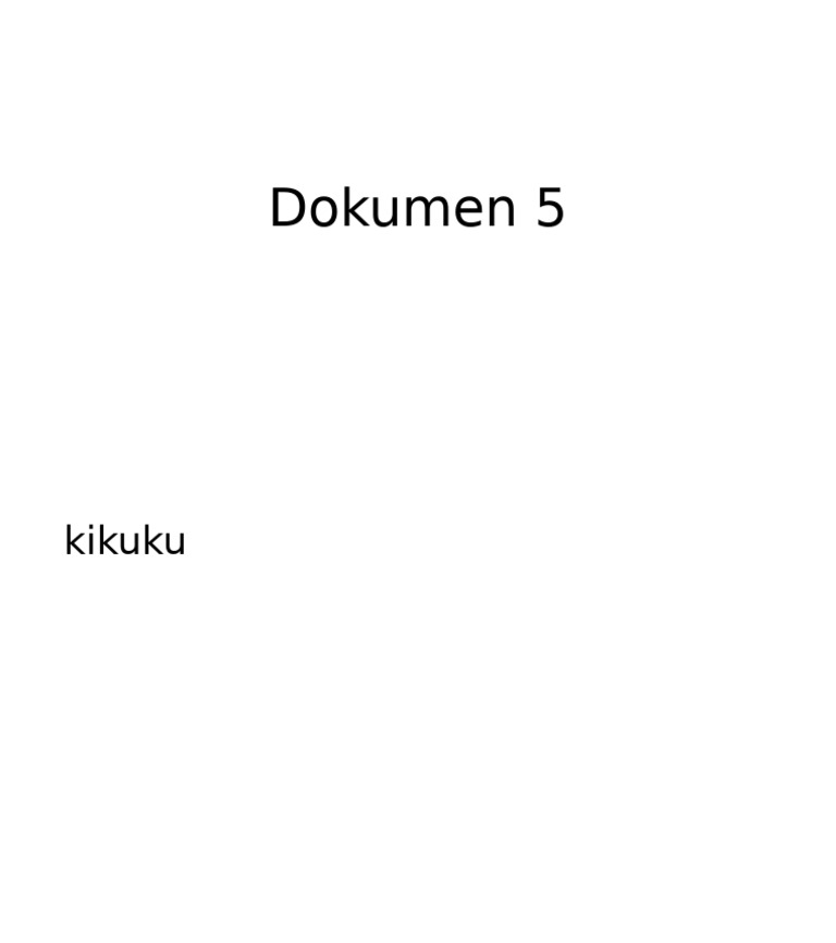 Dokumen 5 | PDF