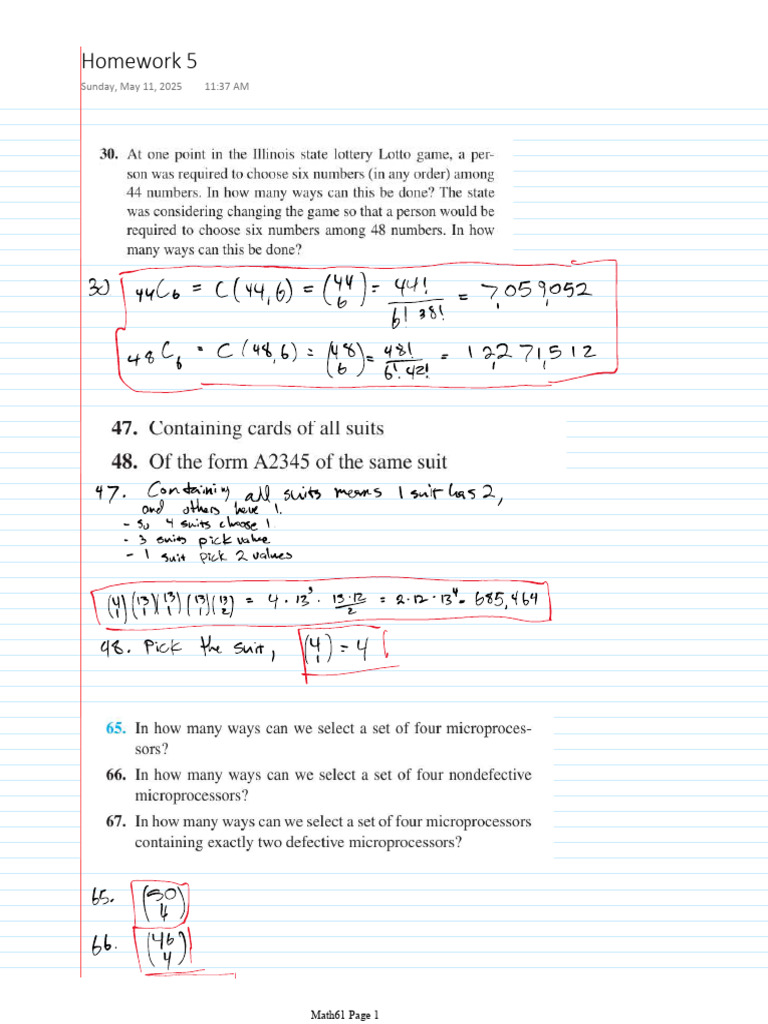 HW5 Solution | PDF