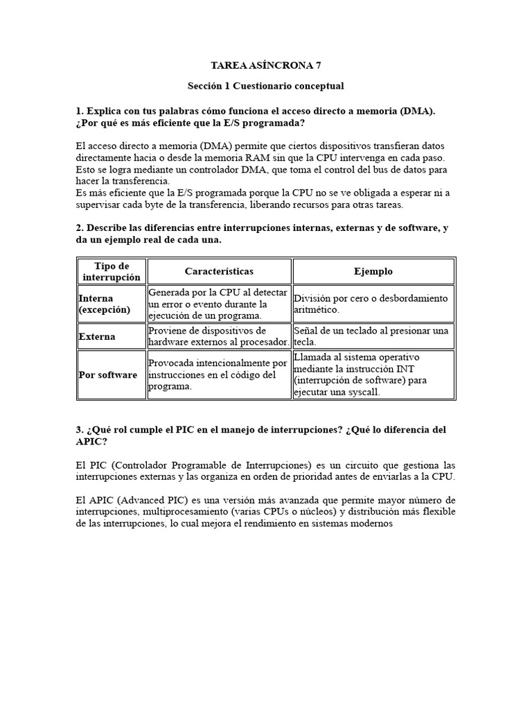 U2 s7 Tarea 7 Asincrona Brent Reyes | PDF | Unidad Central de procesamiento | De entrada y salida