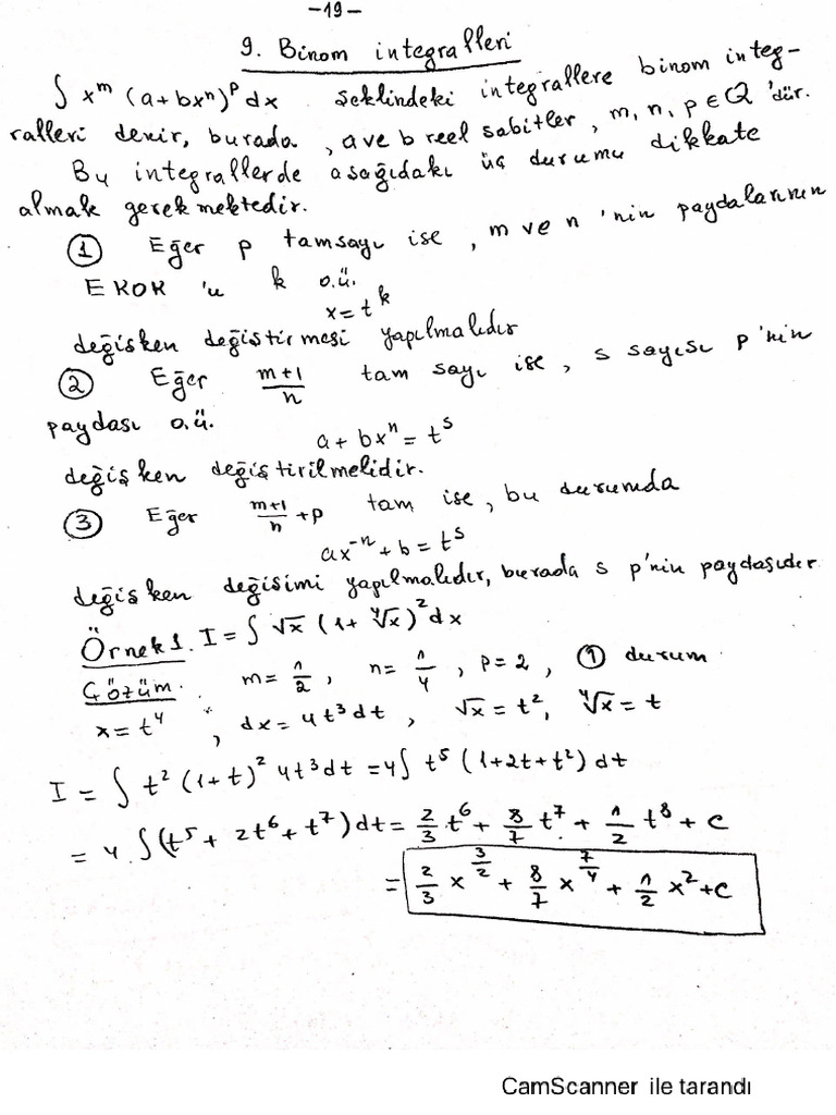Binom Integralleri | PDF