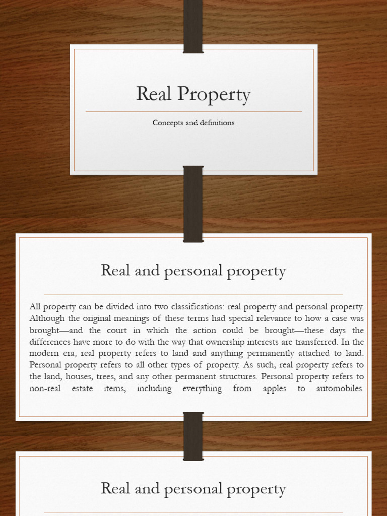 Introduction to Real Property Types | PDF | Concurrent Estate | Fee Simple