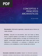 Principios Archivísticos Esenciales | PDF | Documento