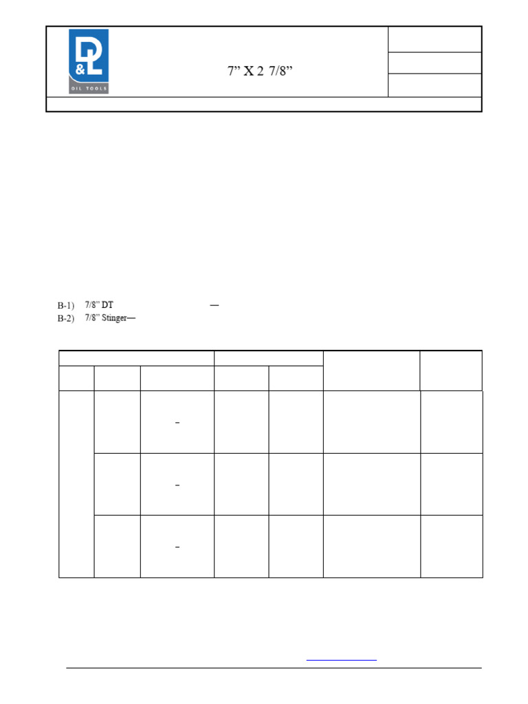 Packer D&L Asi X Packer 7-17-26 | PDF | Pipe (Fluid Conveyance) | Tension (Physics)