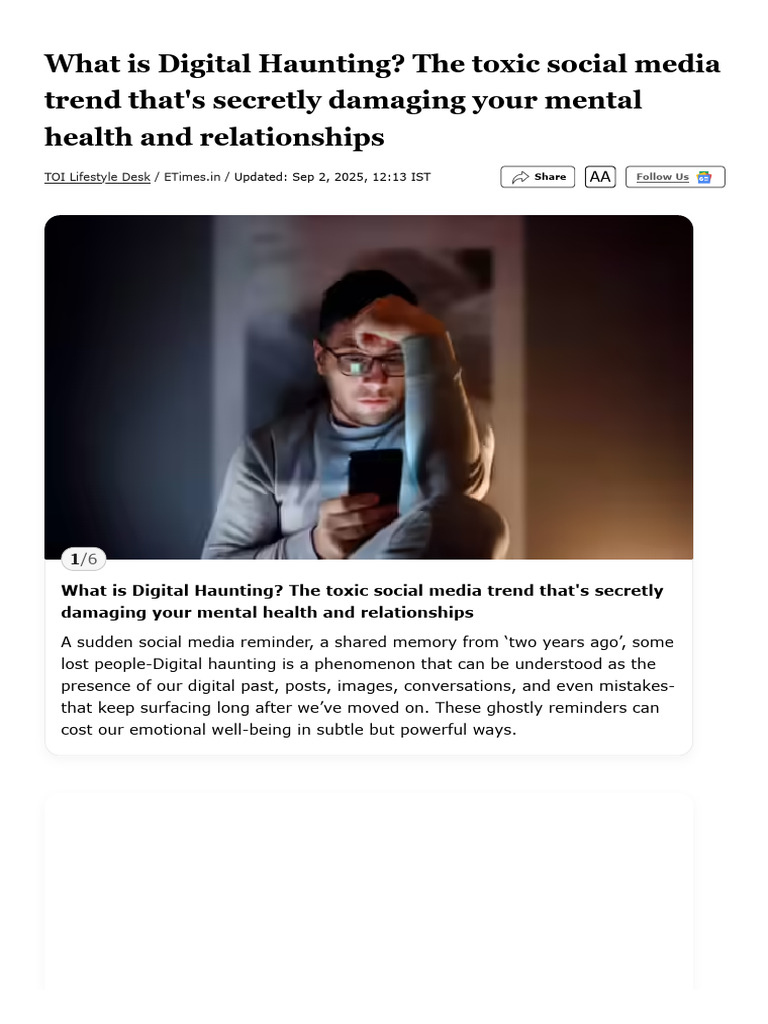 What Is Digital Haunting? The Toxic Social Media Trend That's Secretly ...