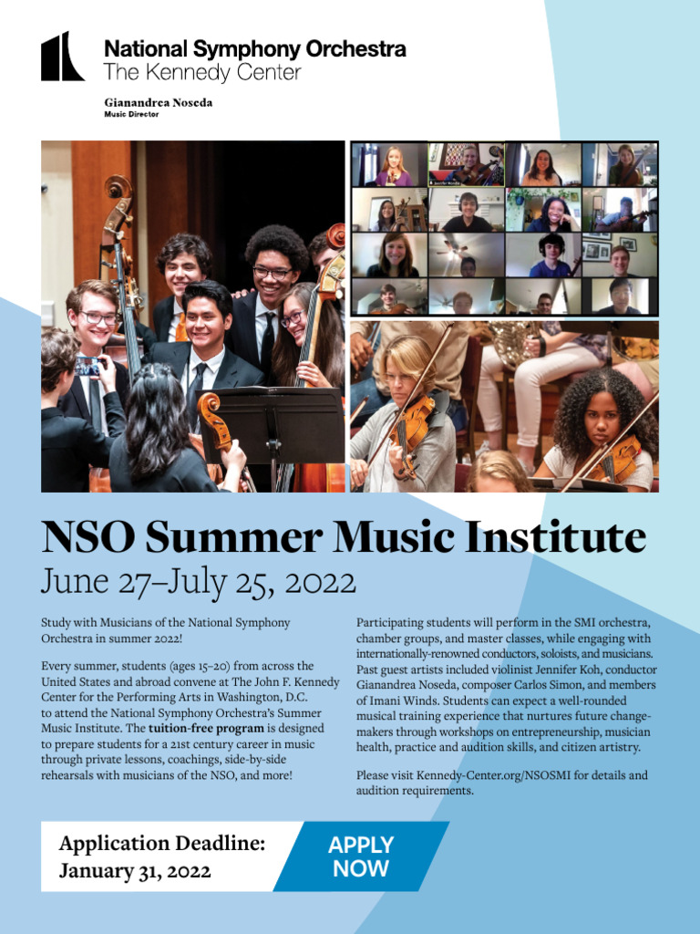 NSO Summer Music Institute 2022 | PDF
