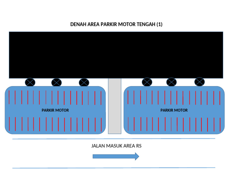 Denah Area Parkir Motor Tengah | PDF