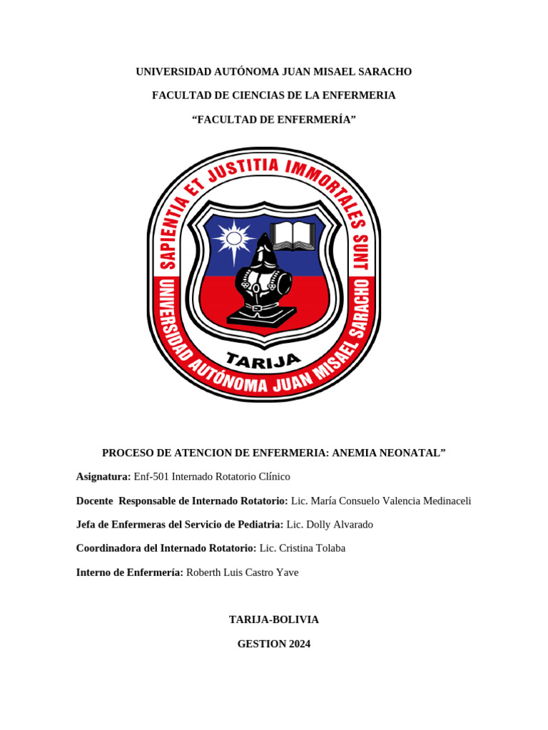 ANEMIA-PAE (1) | PDF | Anemia | Enfermedades y trastornos