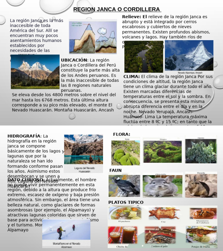 Region Janca | PDF | Nieve | Perú