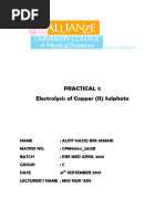 Electrolysis of Copper Sulfate Solutions | PDF | Anode | Redox