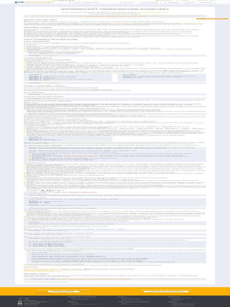 GT Transcription Guidelines | PDF | Linguistics