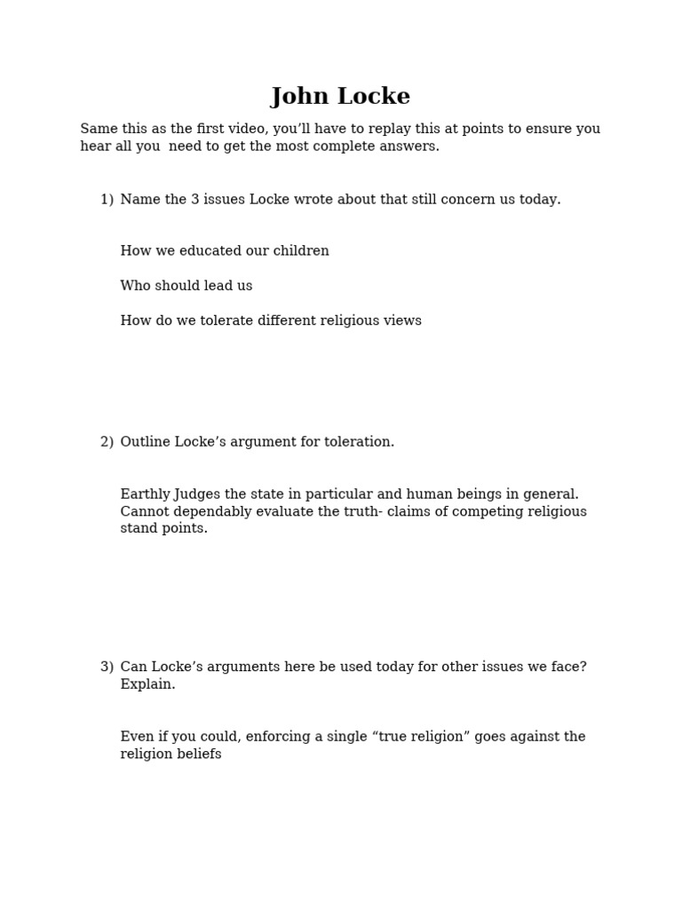 John Locke | PDF