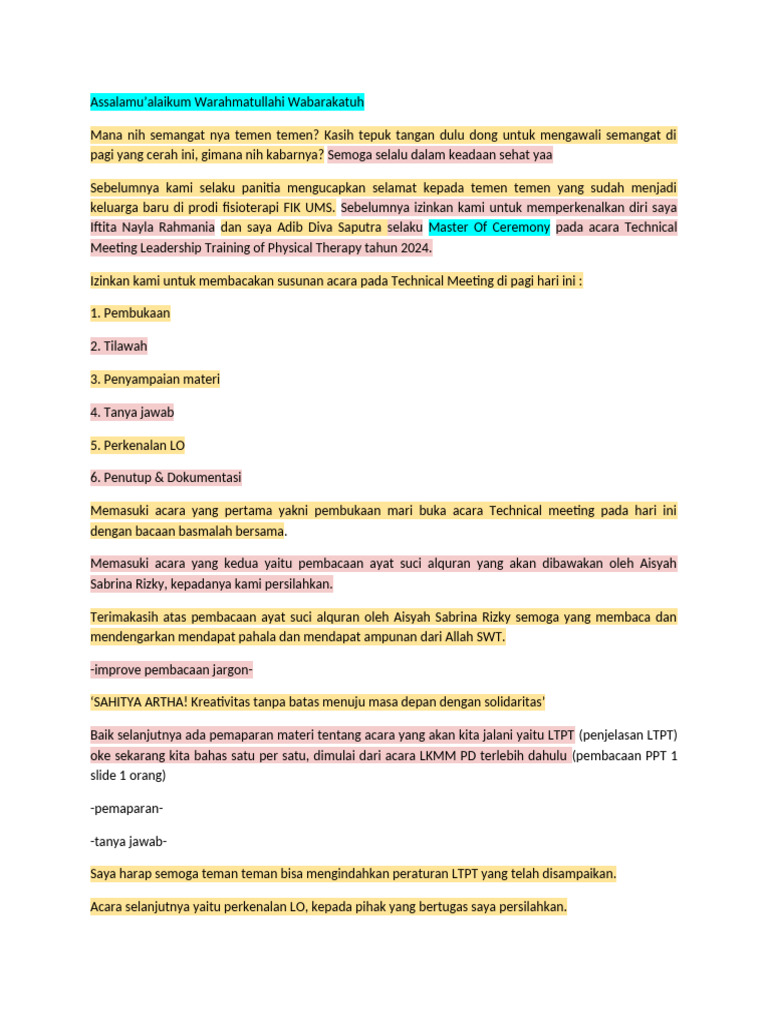Teks MC TM LTPT 24 | PDF