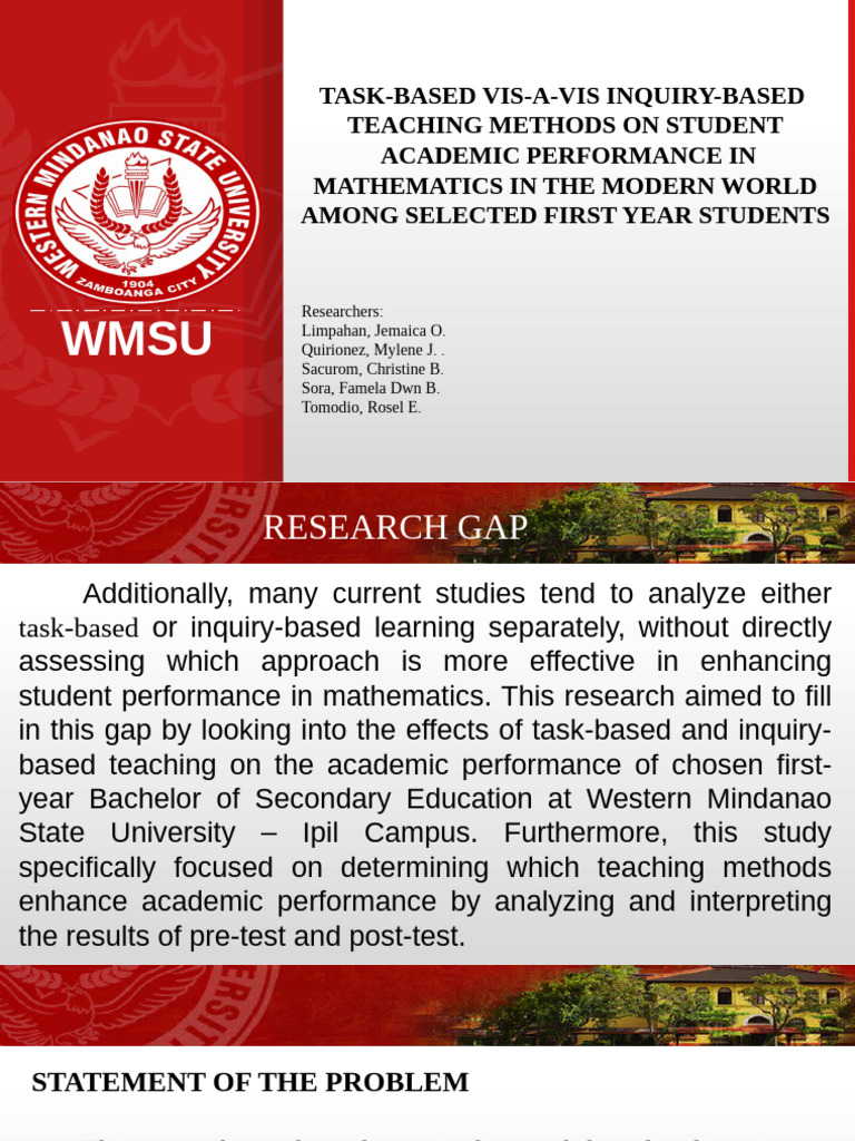Final Defense Presentation | PDF | Inquiry Based Learning | Teaching Method