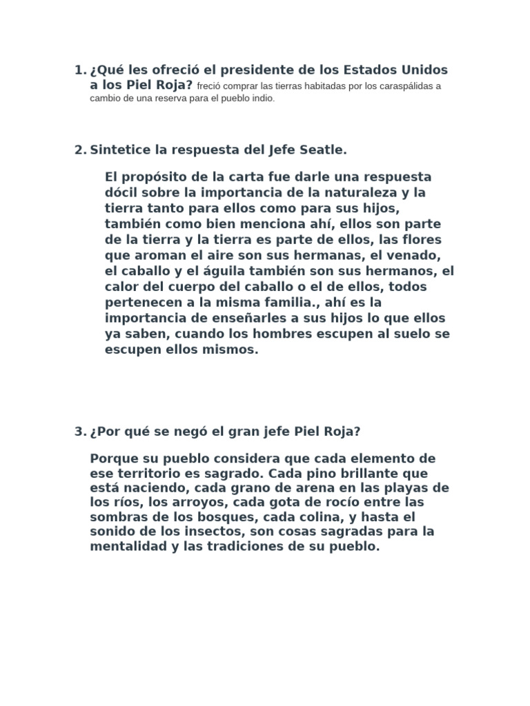 Qué Les Ofreció El Presidente de Los Estados Unidos A Los Piel Roja | PDF