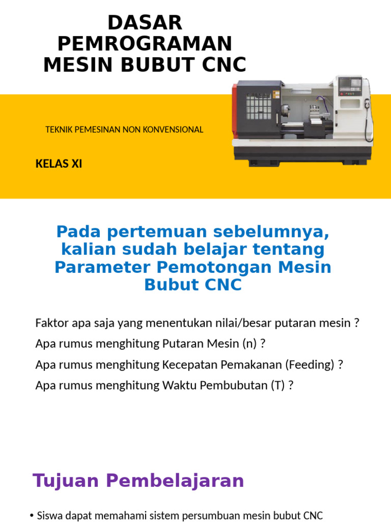 Dasar Pemrograman CNC | PDF