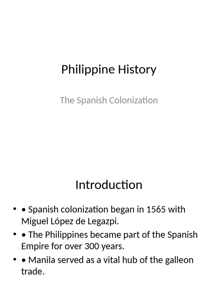 Philippine History Spanish Colonization | PDF