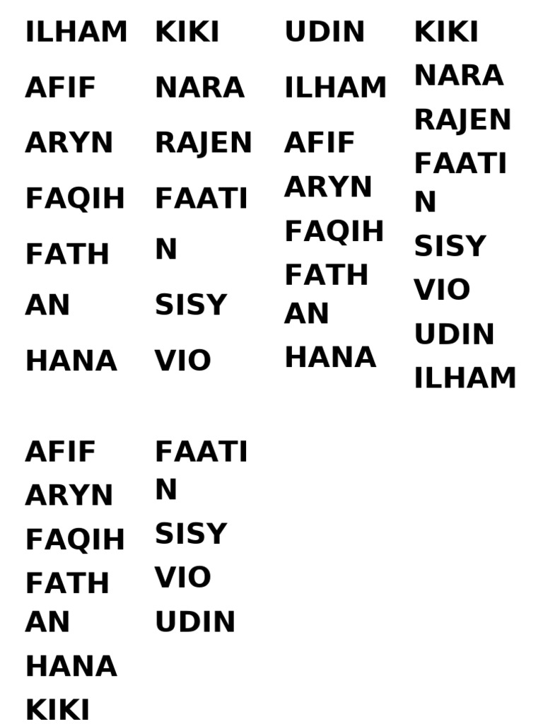 Nama2 Siswa | PDF