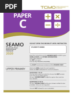 Seamo Paper - E - 2021 | PDF | Triangle | Mathematics
