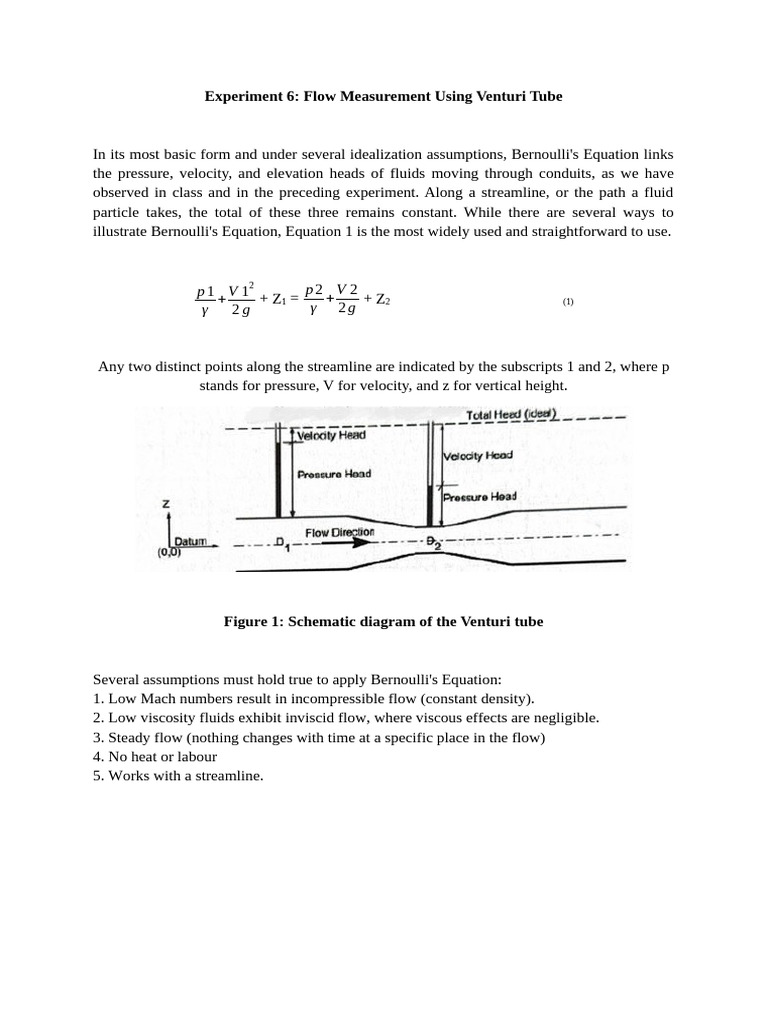 Experiment - 6-1733225895373 2 | PDF | Fluid Mechanics | Flow Measurement