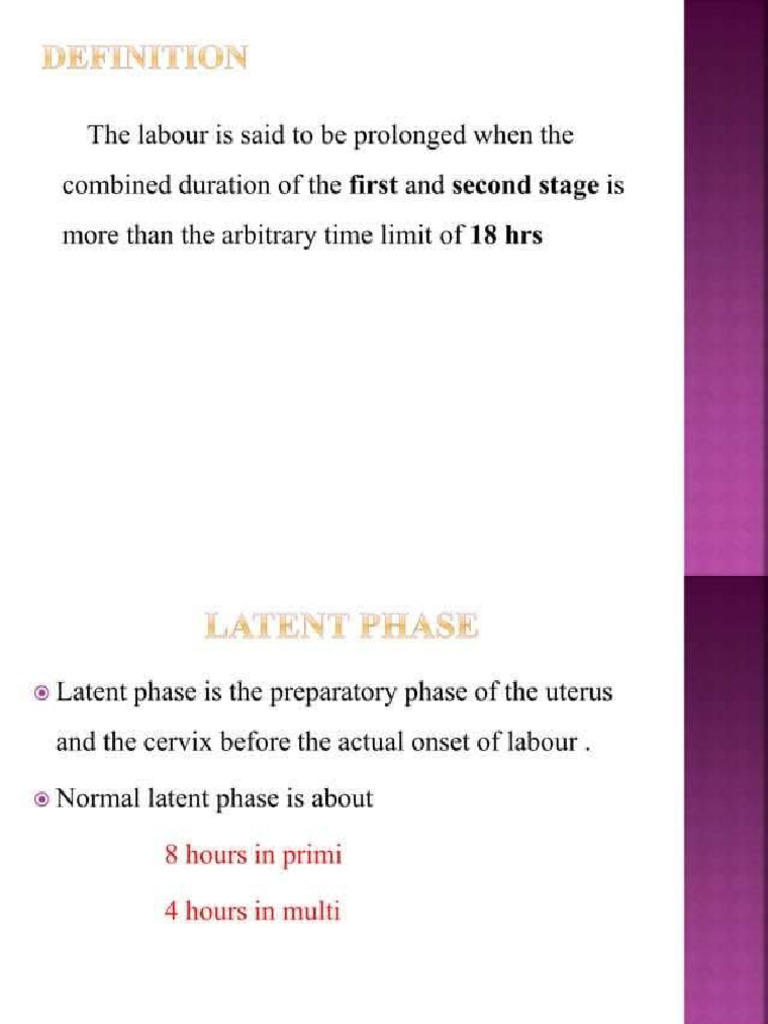 Prolong Labour | PDF