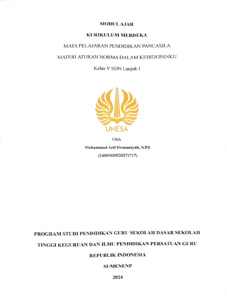 Modul Ajar PPKN | PDF