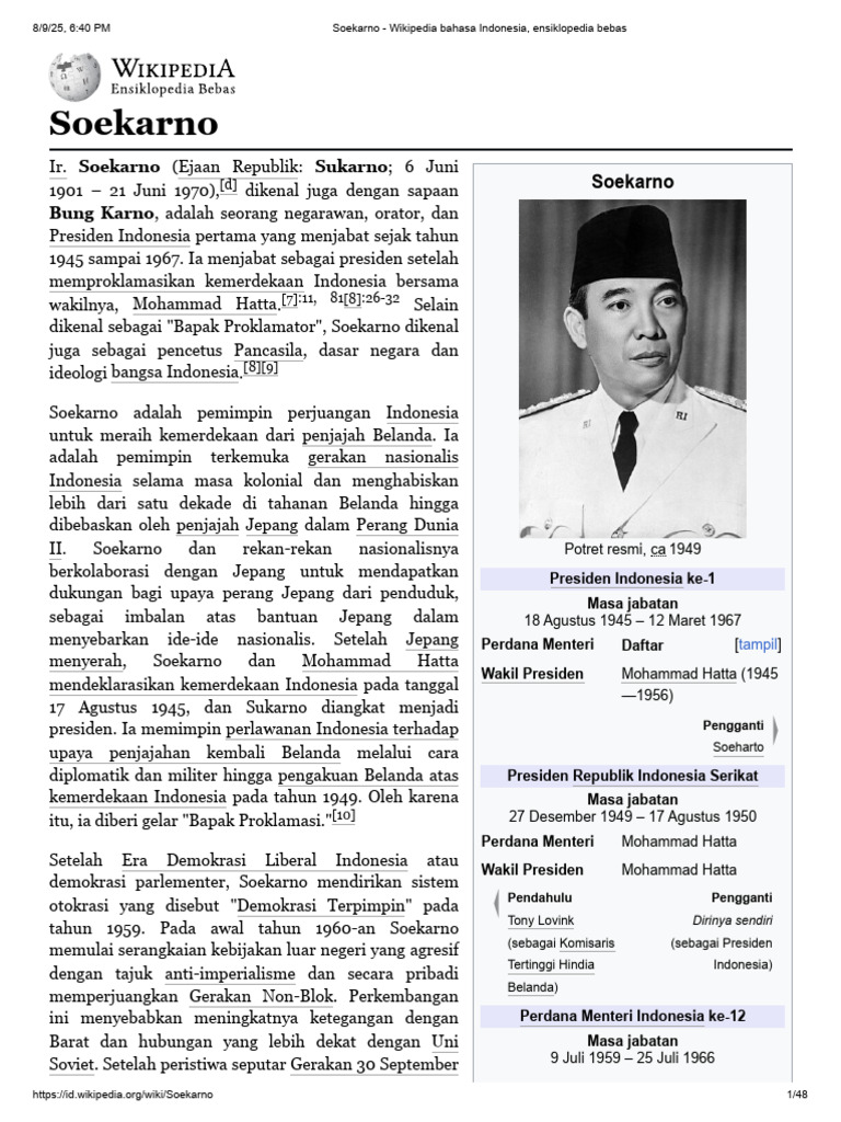 Soekarno | PDF