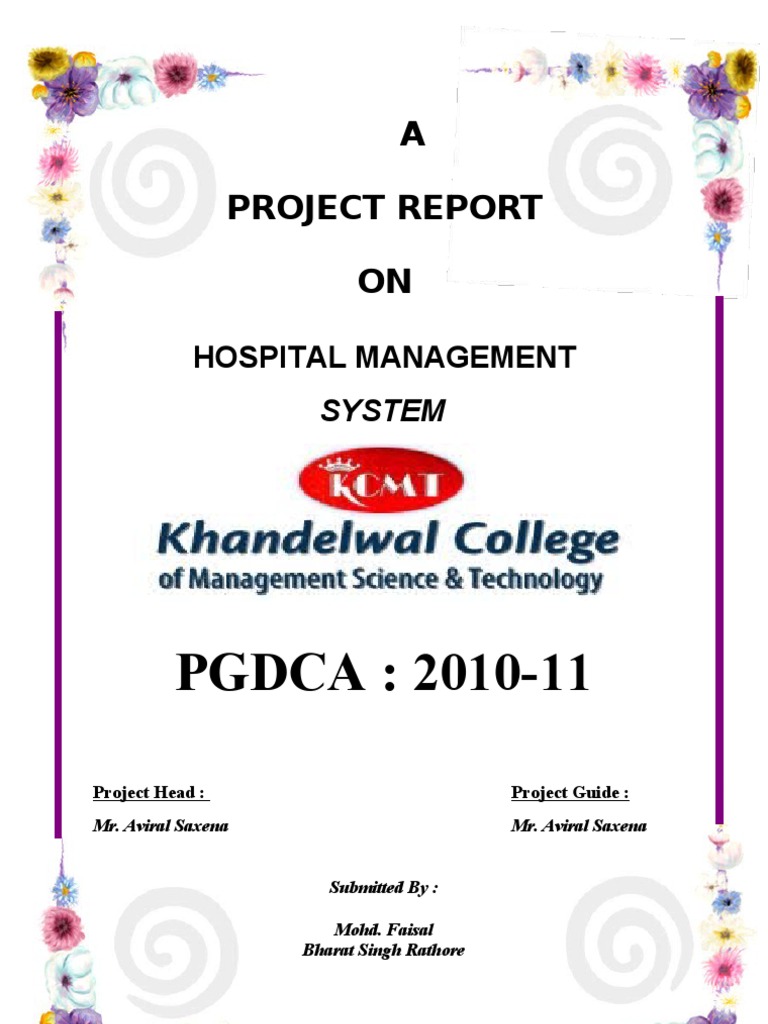 Hospital Management Report | PDF | Microsoft Access | Databases