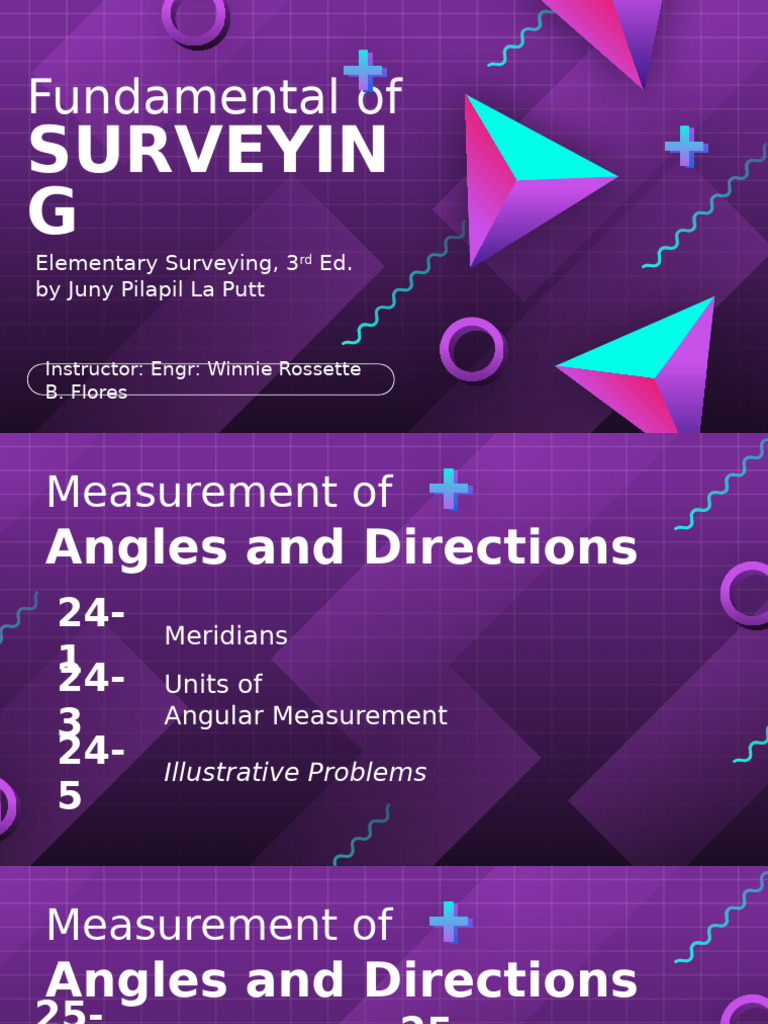 Surveying 24 25 | PDF | Angle | Euclidean Geometry