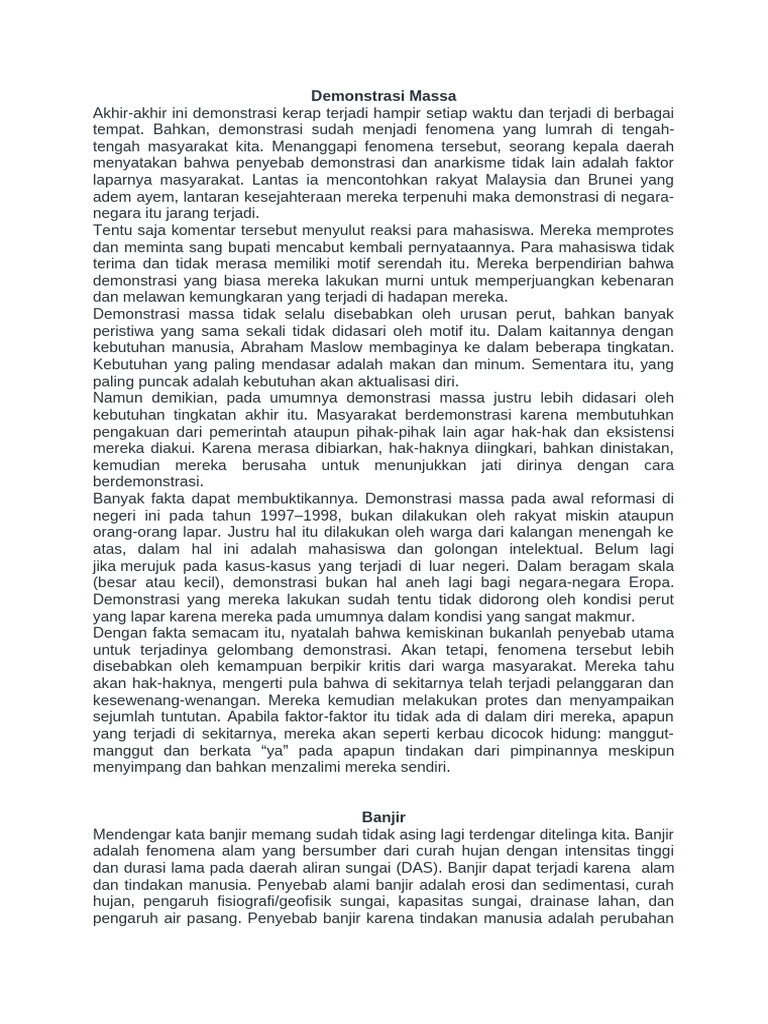 Demonstrasi Massa | PDF