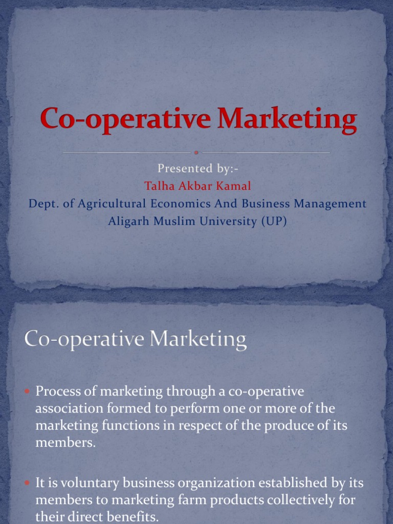 Cooperative Marketing in Agriculture | PDF | Cooperative | Prices