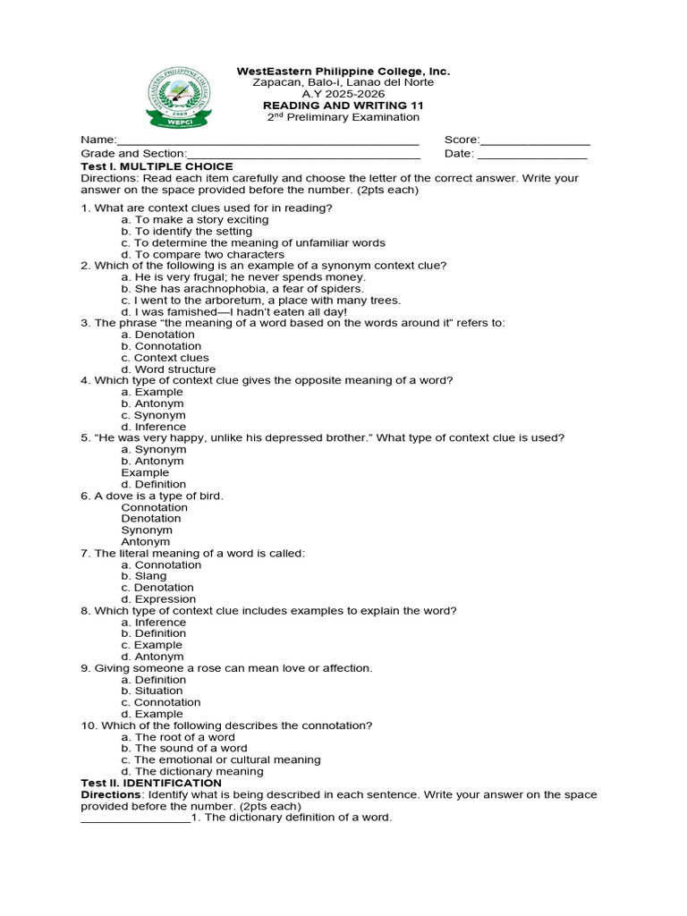 Test Questionnaires Final | PDF | Strength Training | Social Sciences