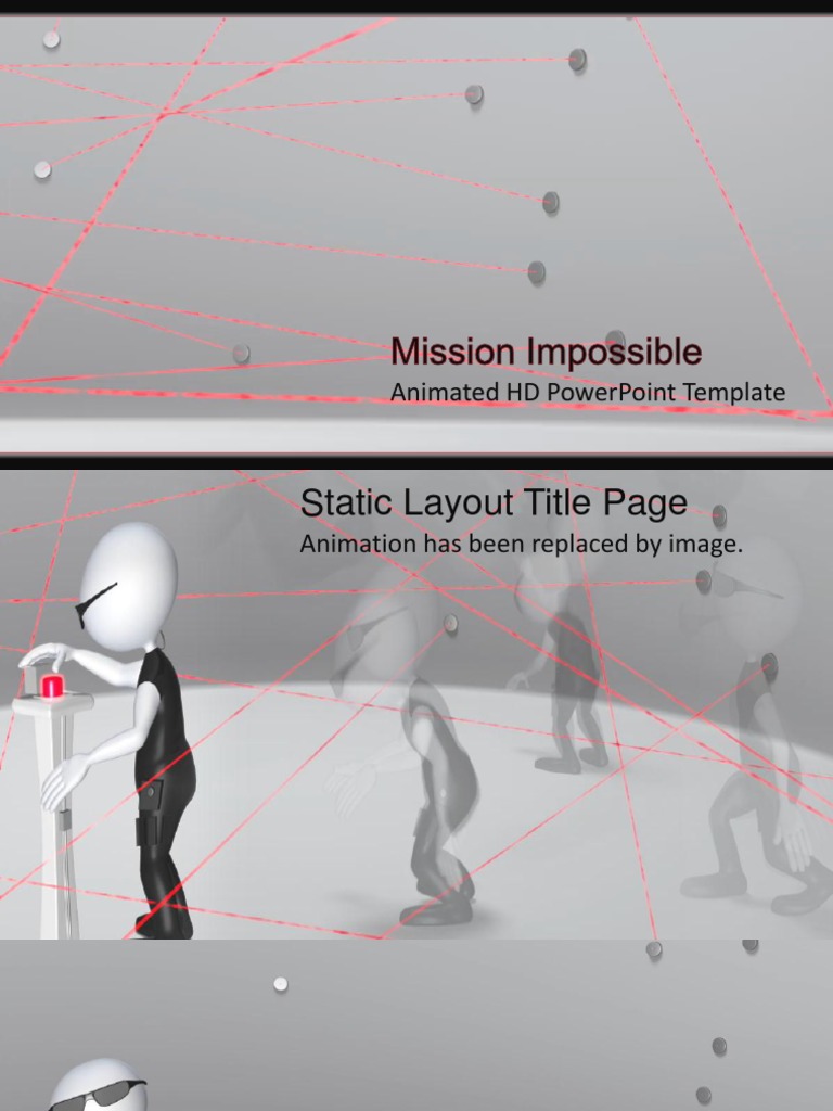 Mission Impossible PowerPoint Template | PDF | Page Layout | Microsoft ...