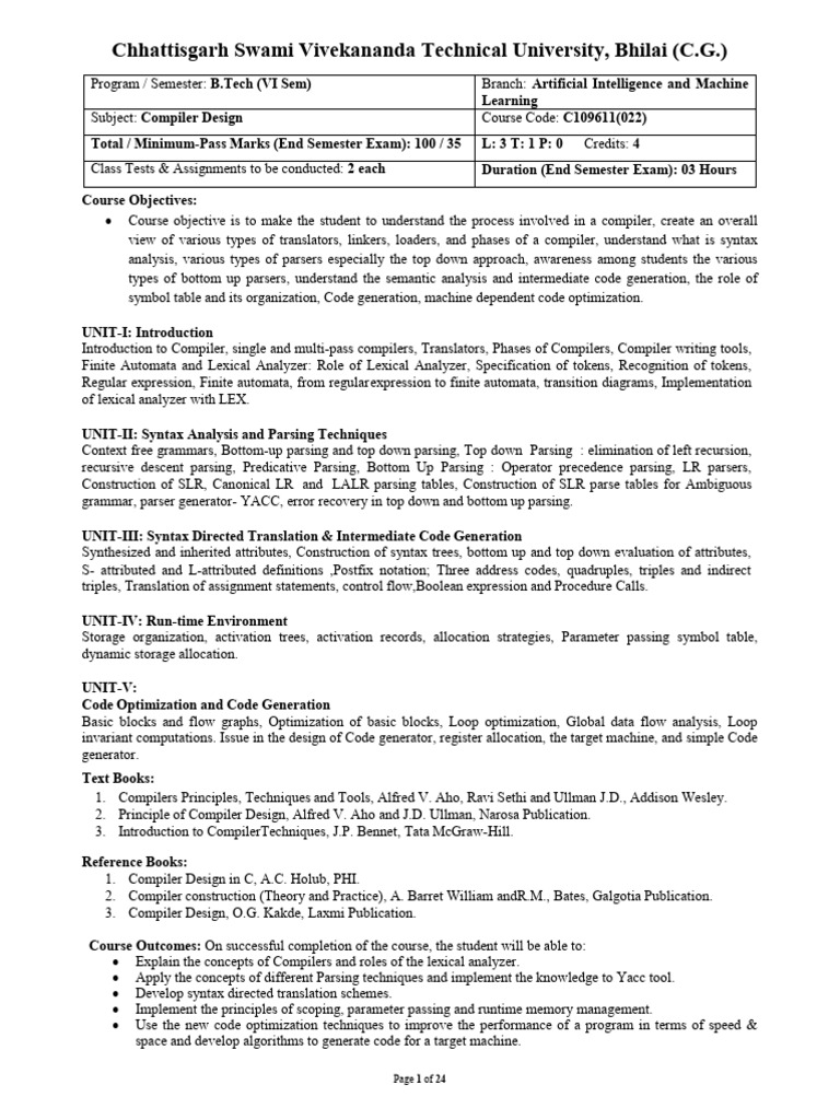 6 Sem Syllabus AIML | PDF | Parsing | Computer Network