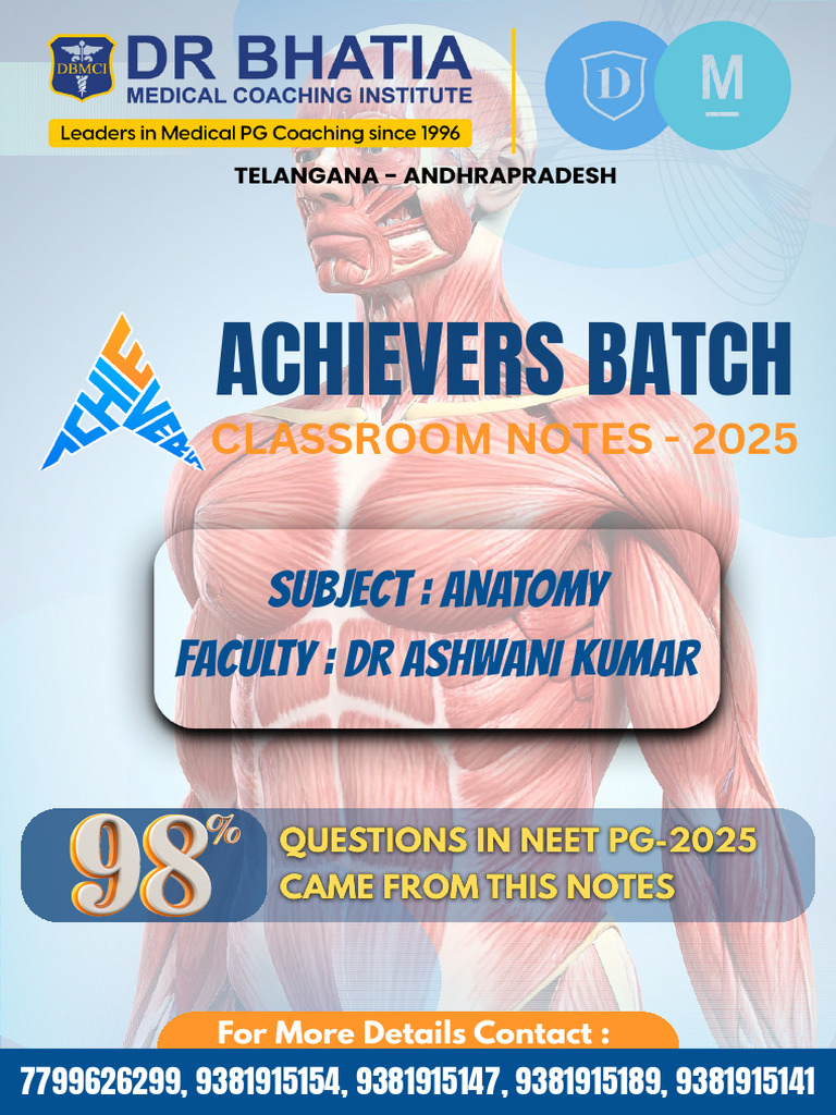 Anat Notes 2025 | PDF