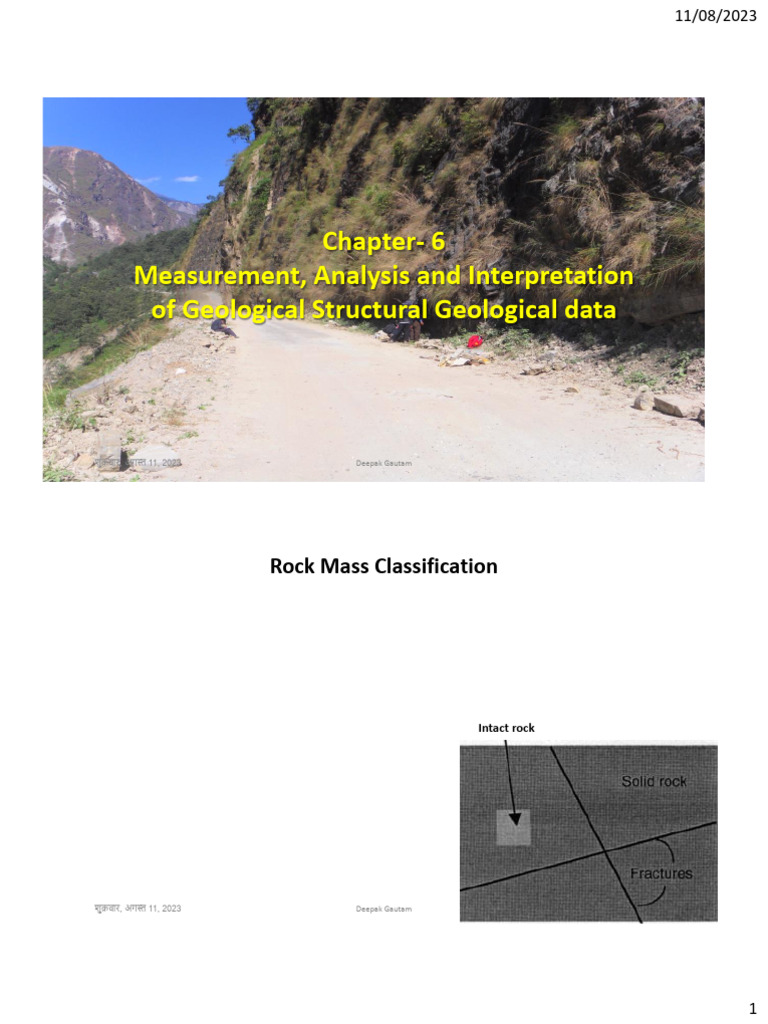 Rock Mass Classification | PDF | Applied And Interdisciplinary Physics ...