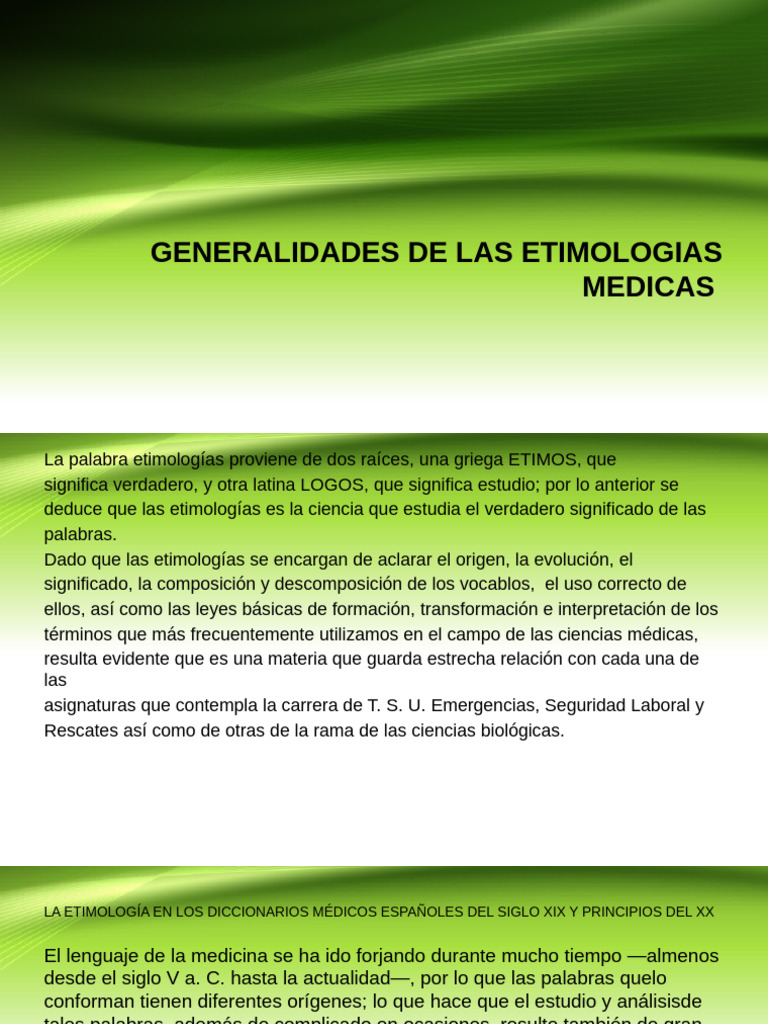 Etimologia 3° A | PDF | Palabra | Science