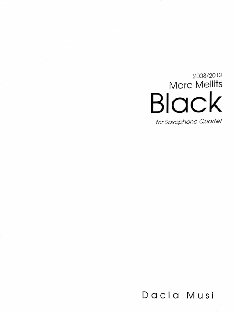 Black Sax.Q | PDF