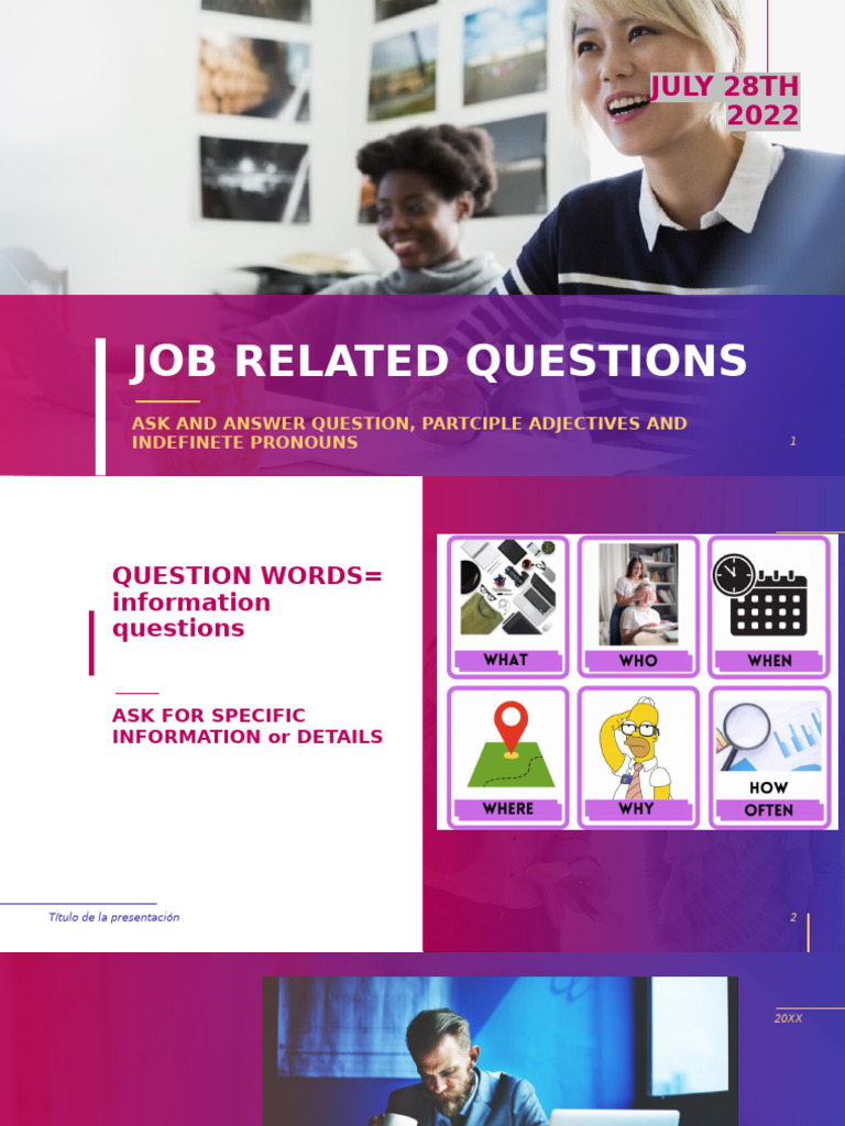 Job Related Questions | PDF | Linguistic Typology | Languages
