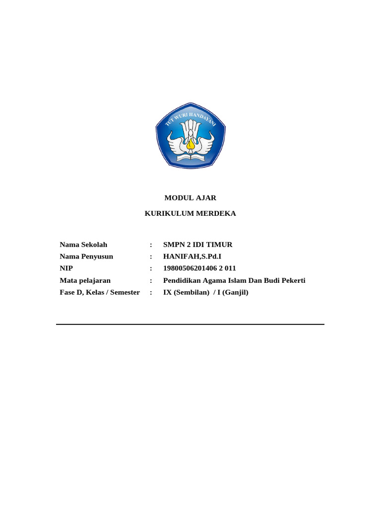 Modul Ajar SEM 1 | PDF