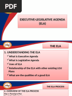 Executive Legislative Agenda | PDF | Governance | Goal